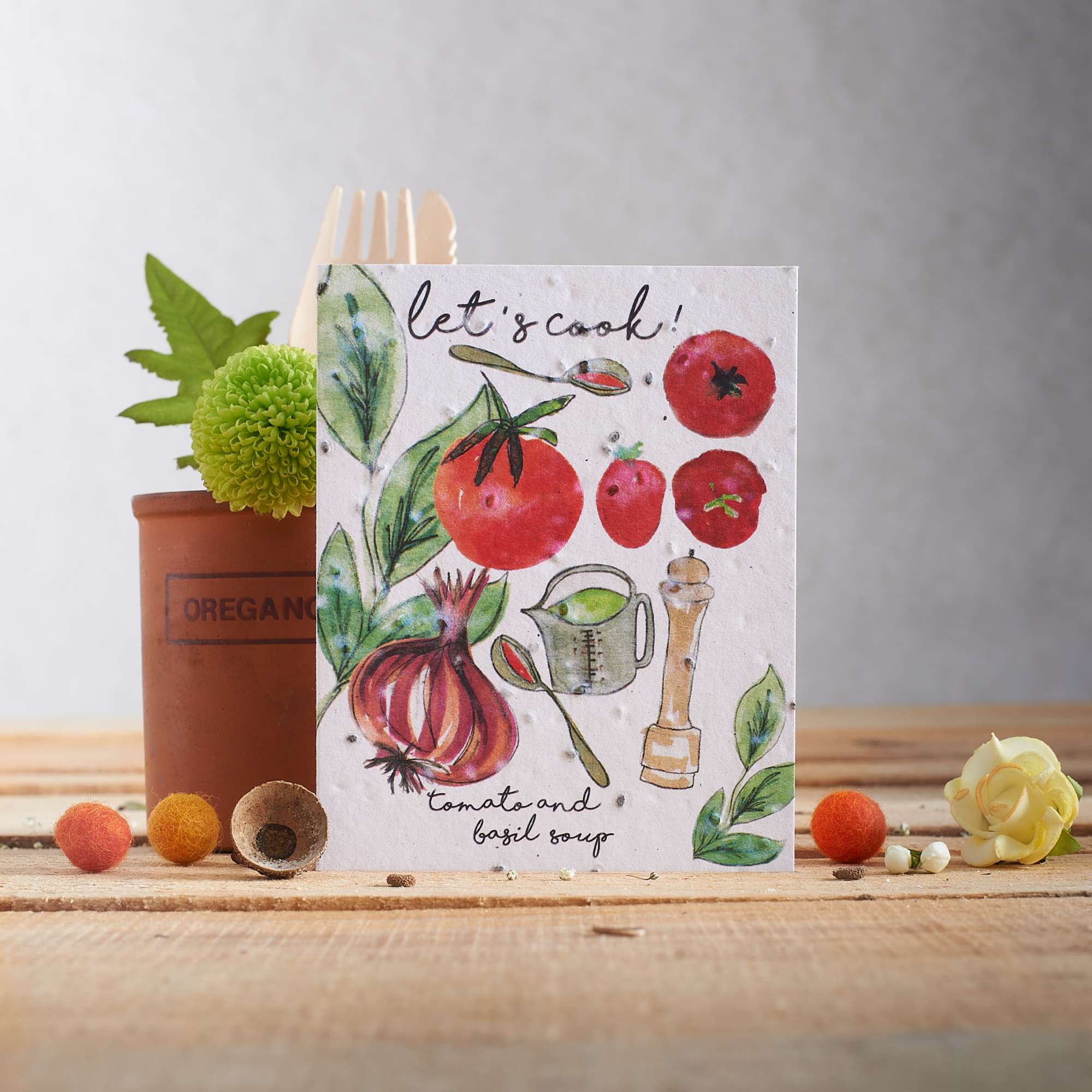 Basil soup - Eco friendly greetings cards | Hannah Marchant
