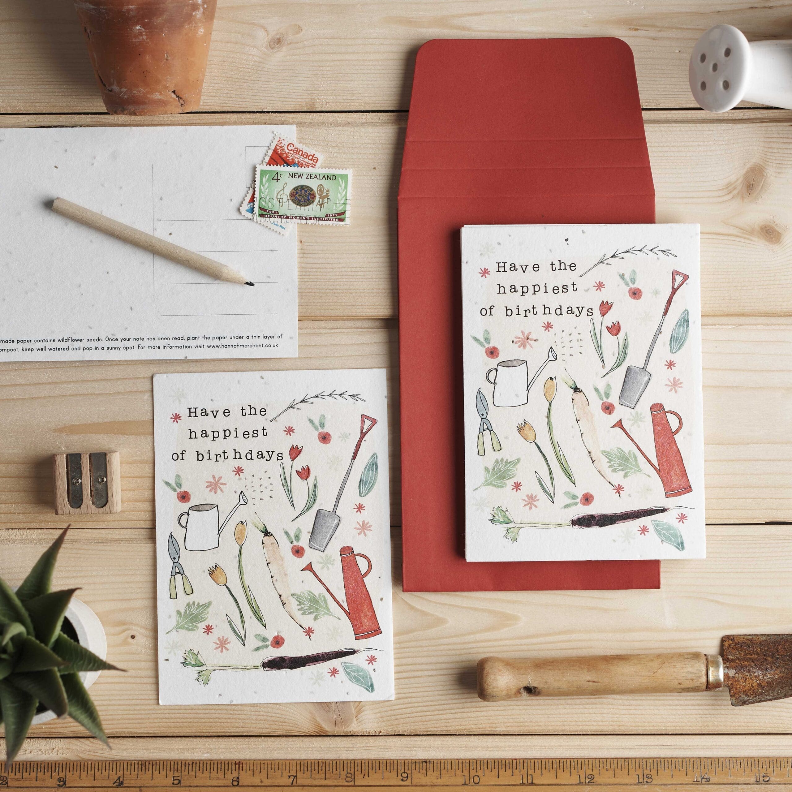 Pack of 10 Birthday plantable postcards - Eco friendly greetings cards ...